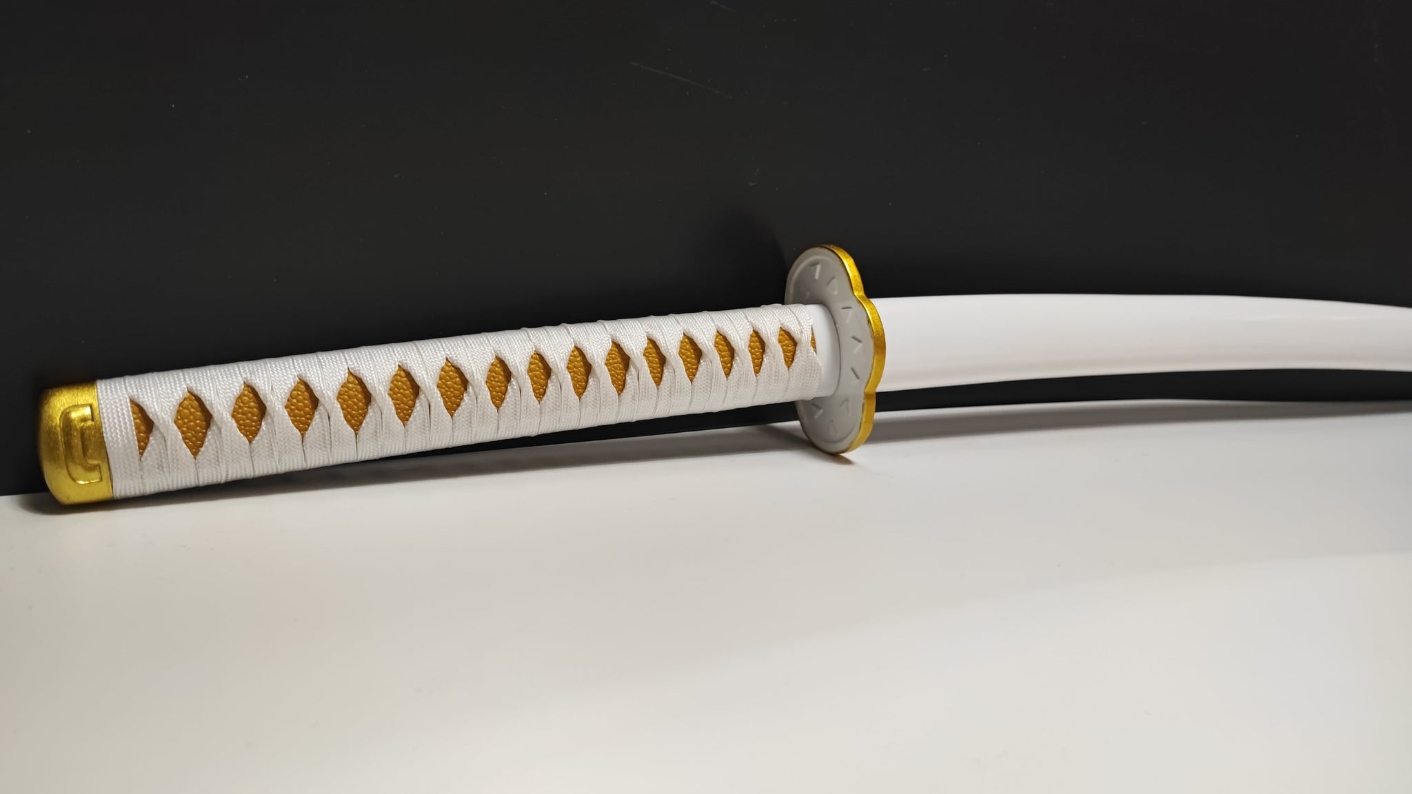 Zenitsu Katana with Bamboo Blade-Demon Slayer: Kimetsu No Yaiba